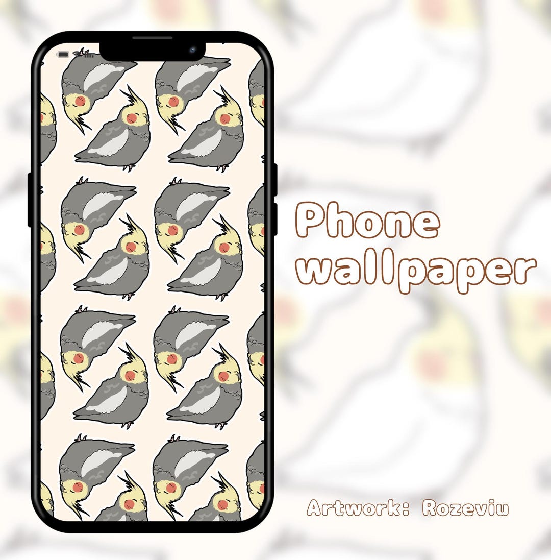Cockatiel Cute Pastel Wallpaper Birds - Etsy