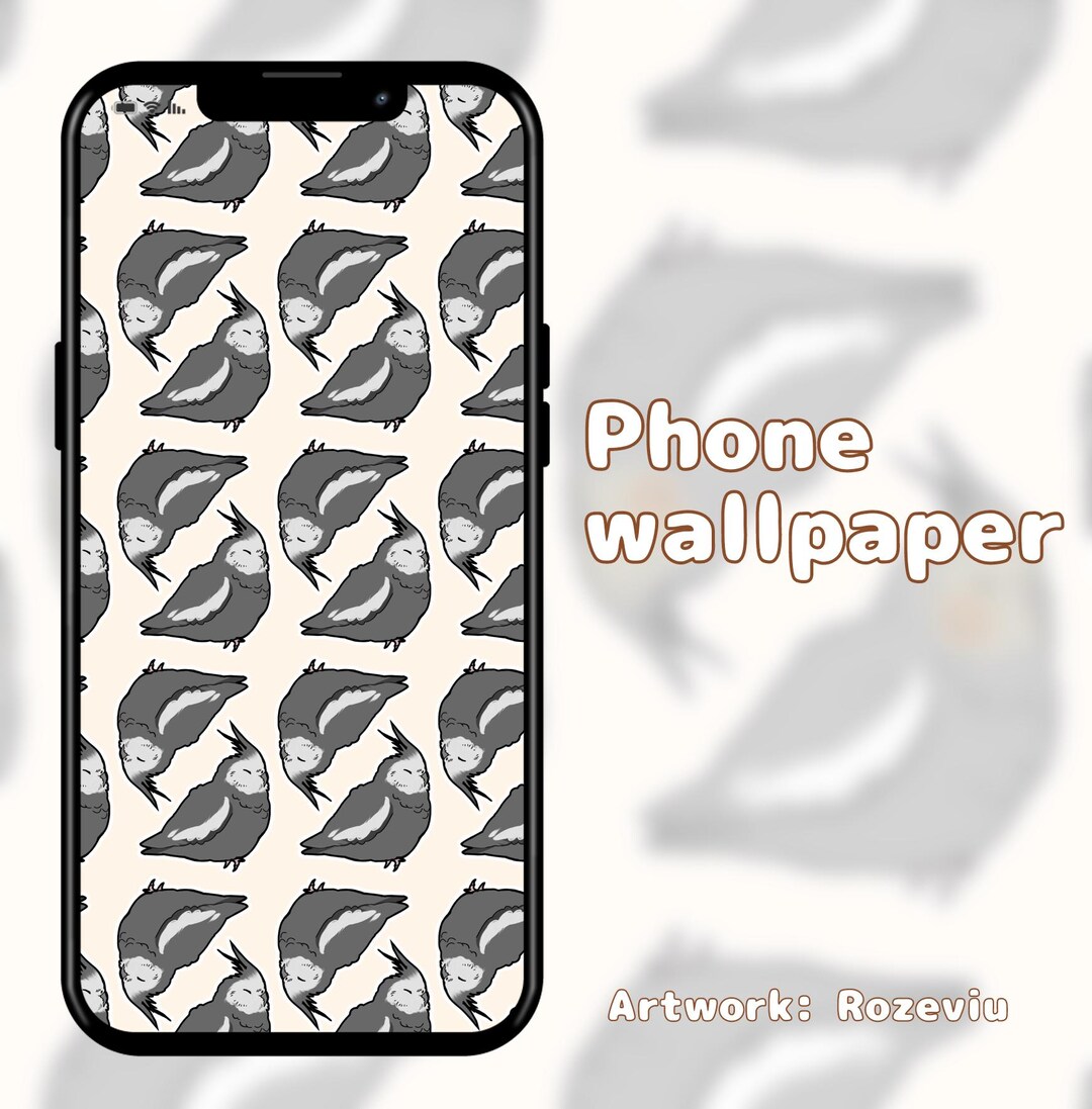 Cockatiel Cute Pastel Wallpaper Birds - Etsy UK