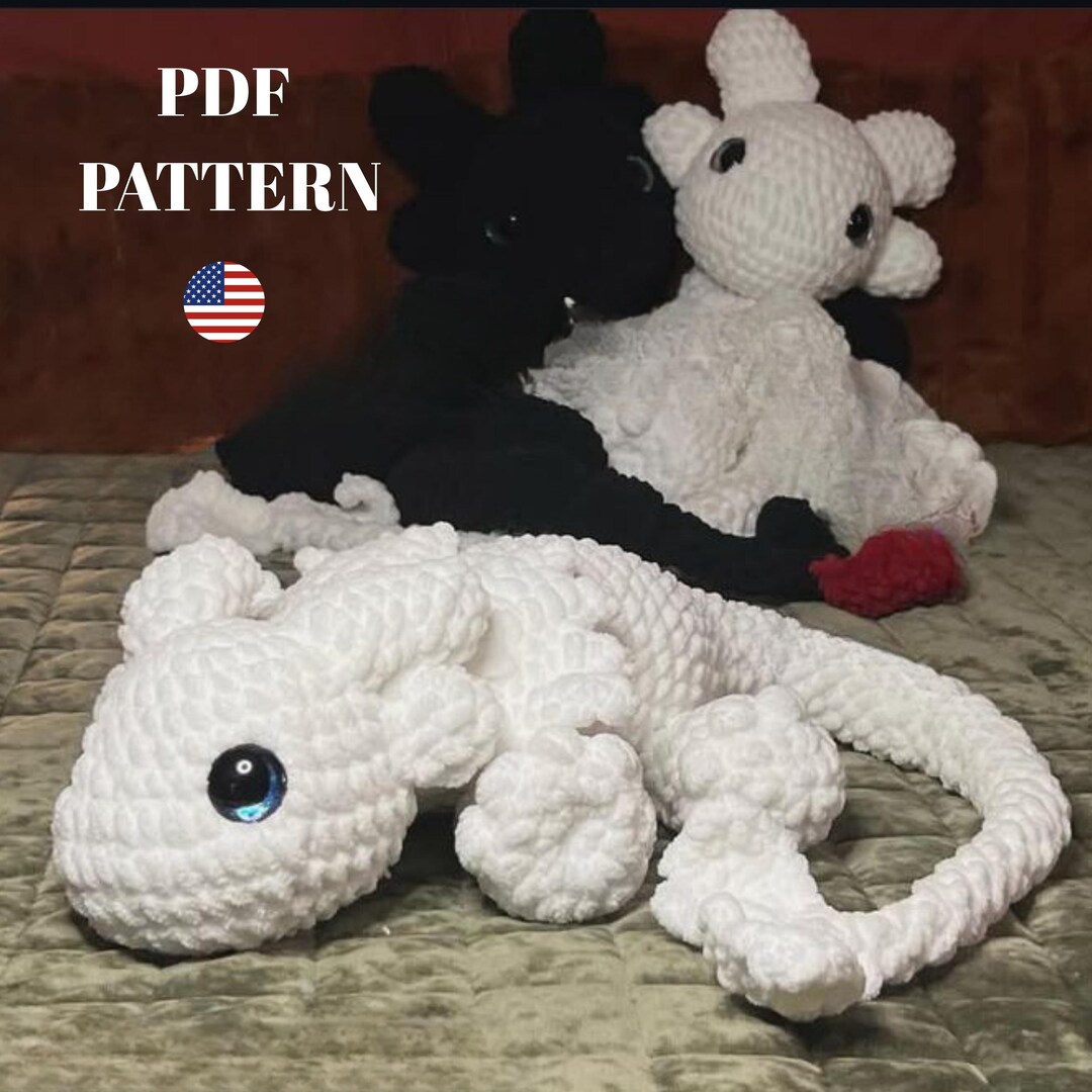 Snuggle Dragon Crochet Pattern, Crochet Dragon PDF Pattern, Crochet ...