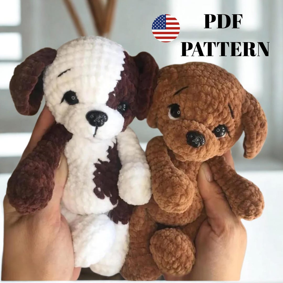 Crochet PATTERN Dog, Amigurumi Tutorial PDF in English, Crochet Puppy ...