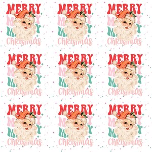 Printable Christmas Digital Paper, Retro Christmas Printable, Winter ...