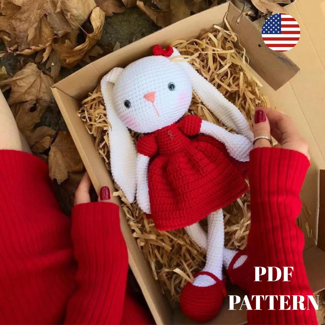 Amigurumi Bunny With Dress, Crochet Rabbit Pattern Dress, Crochet Stuffed Animals With Clothes ...