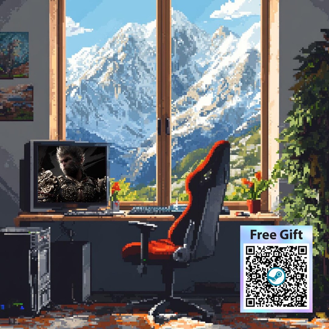 Wukong, Pixel Art Gaming Room Wallpaper - Etsy