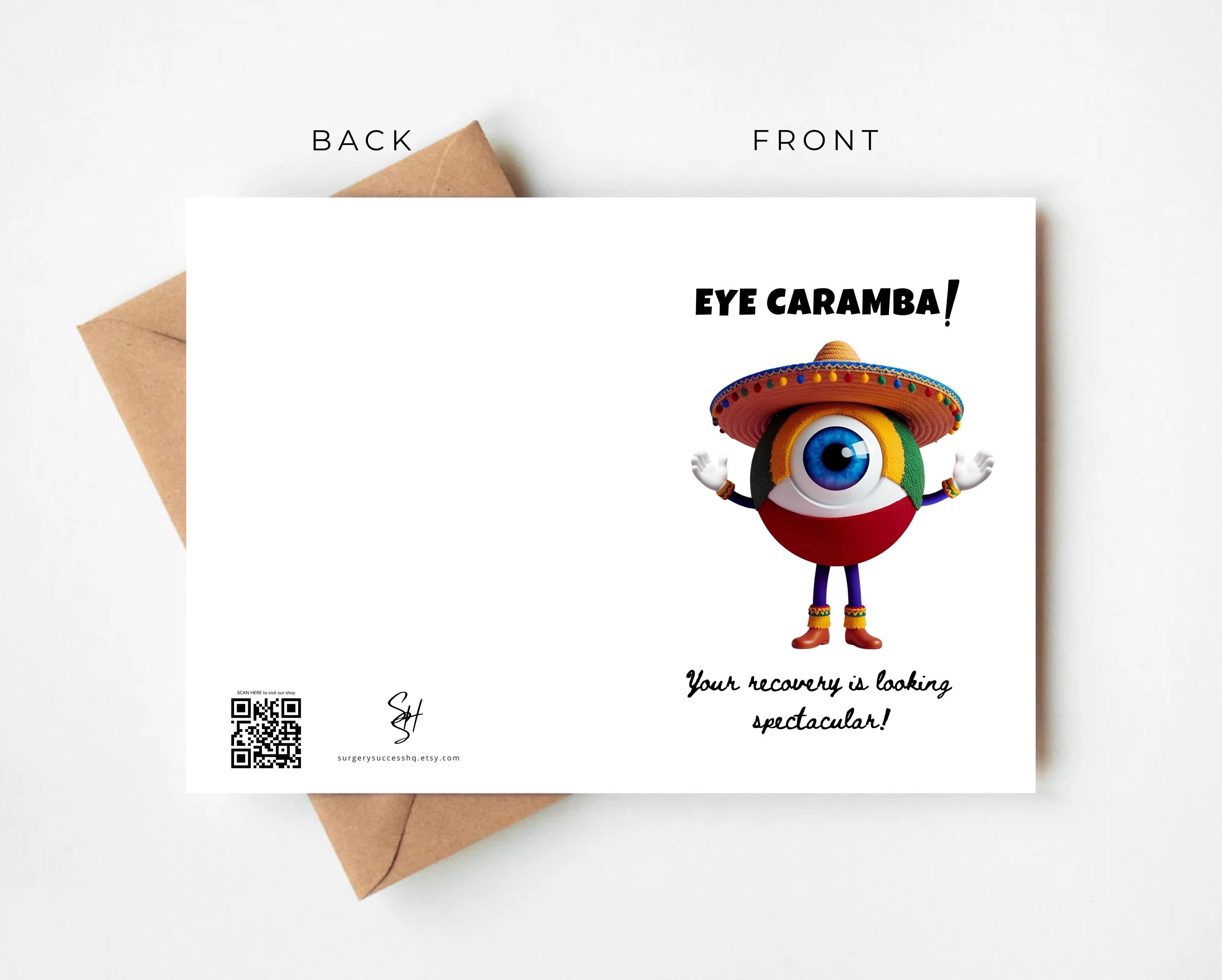 Printable Card Funny Get Well Soon Cataract Surgery Recovery Laser ...