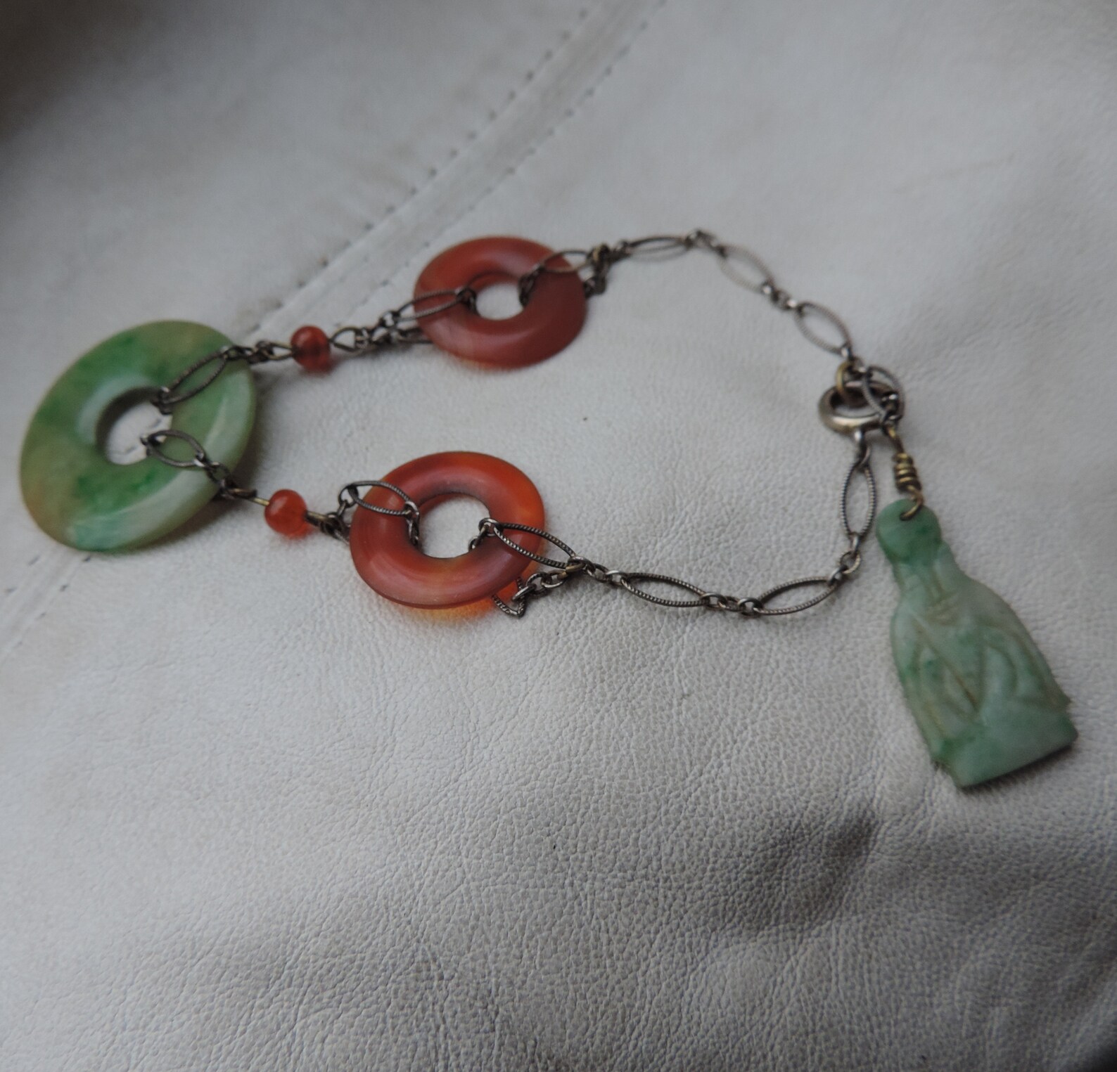 Antique Jade Bracelet Chinese Export Jewelry Sterling Silver - Etsy
