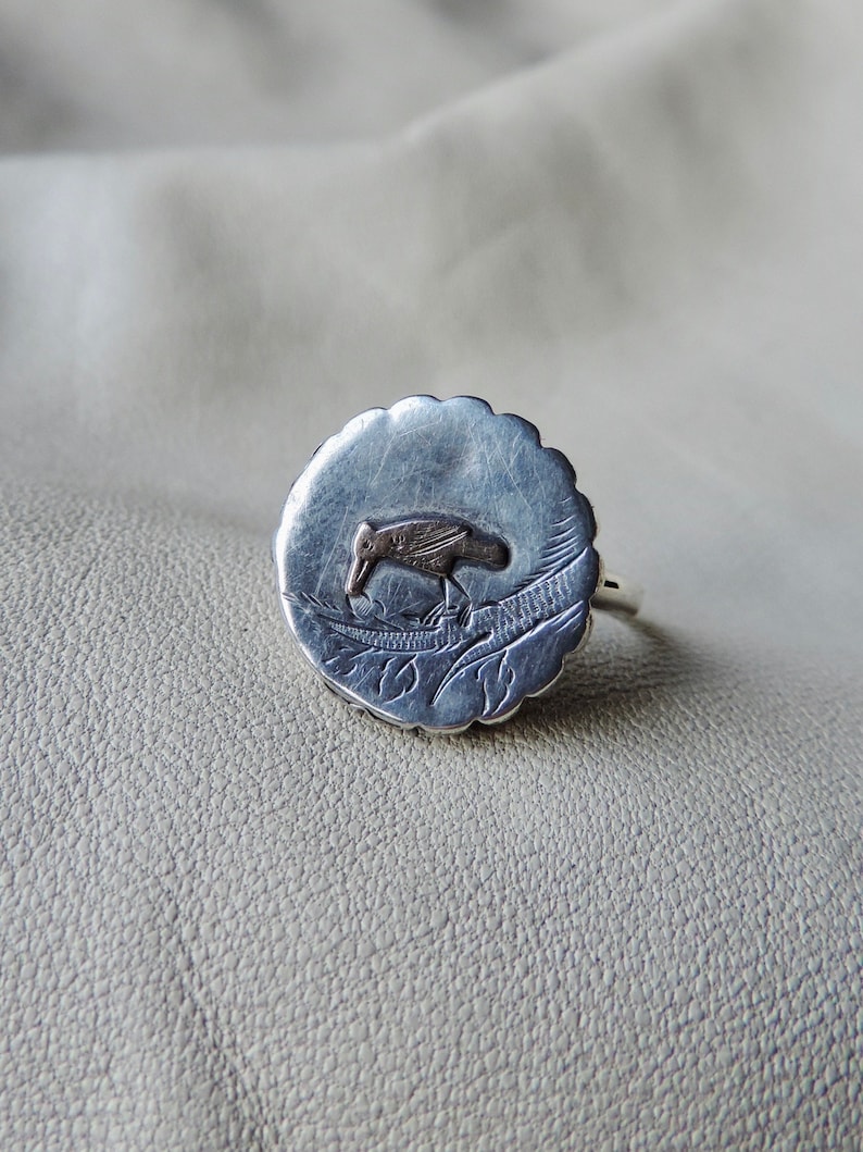 Antique Ring Sterling Silver Ring Aesthetic Period Ring - Etsy