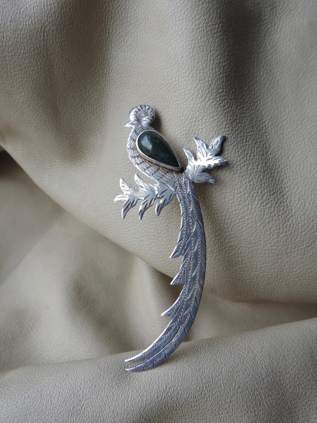 Antique Pin Vintage Pin Vintage Bird Pin Sterling Silver Bird Pin Hand ...