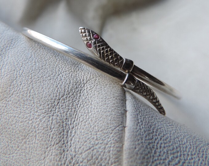 Antique Bracelet Victorian Sterling Silver Snake Bracelet Victorian ...