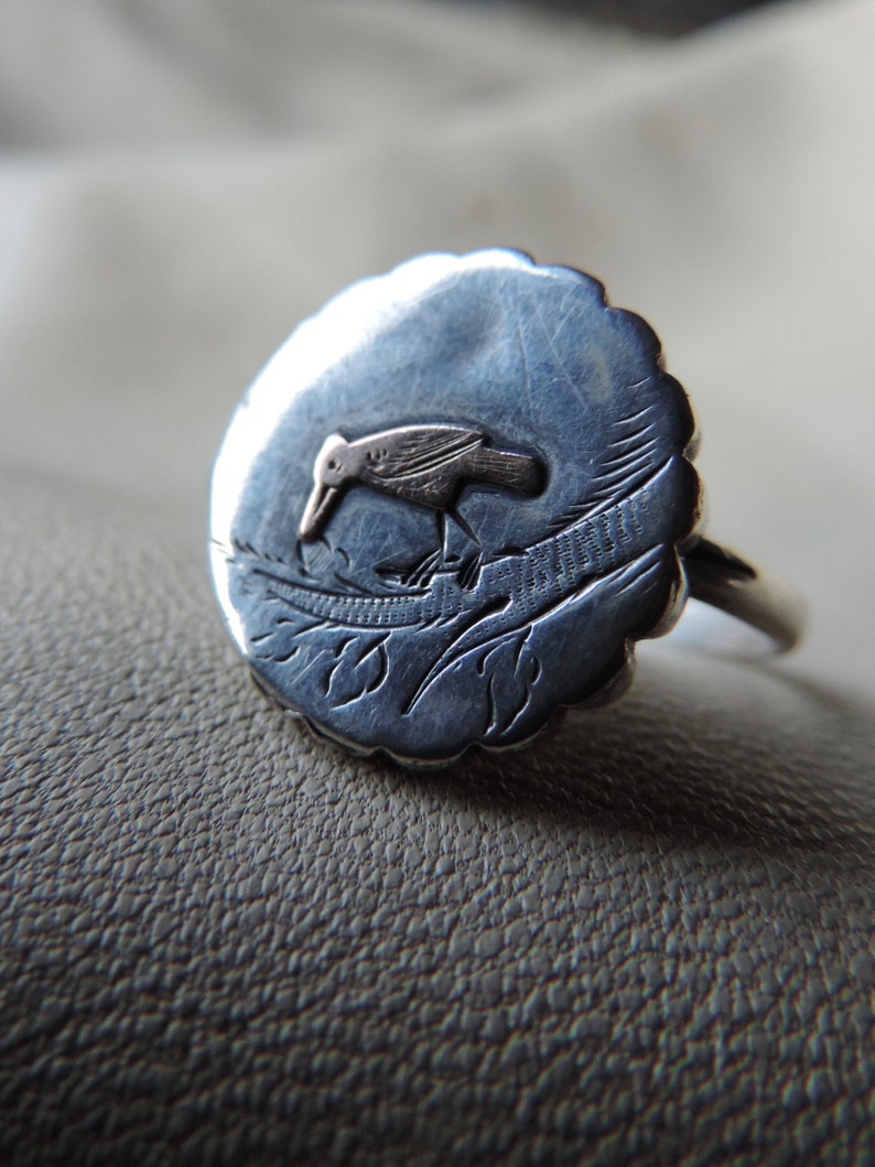 Antique Ring Sterling Silver Ring Aesthetic Period Ring - Etsy