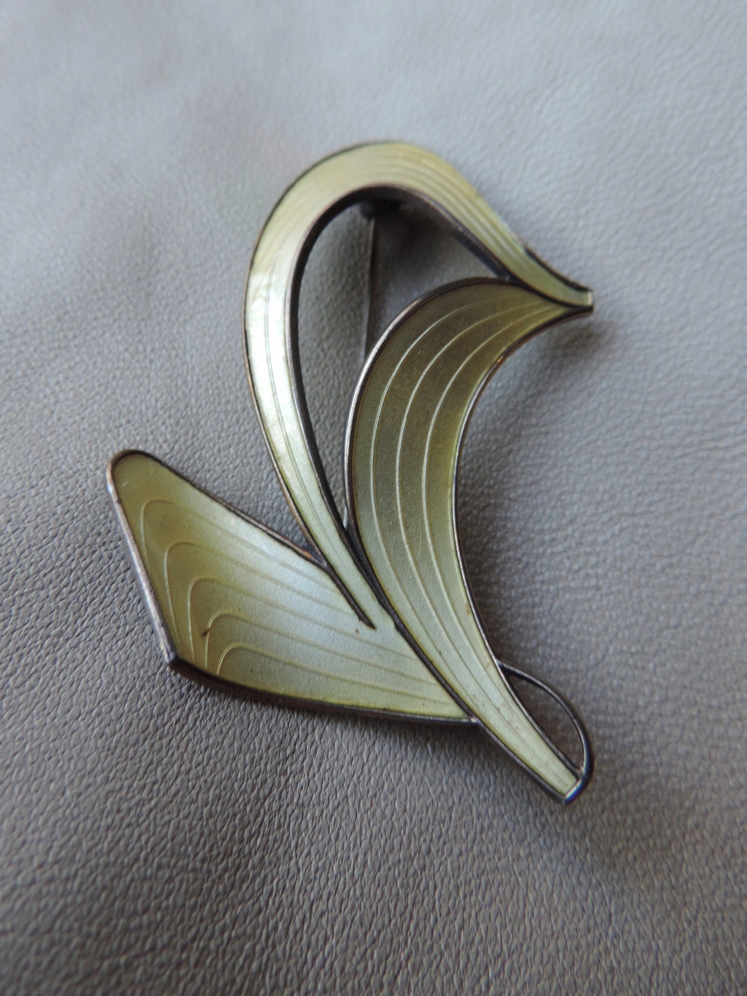 Antique Pin Sterling Silver Enamel Pin Ivor T Holth Pin - Etsy