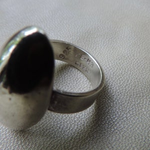 Vintage Ring Sterling Silver Oval Dome Ring Handmade Sterling Silver ...