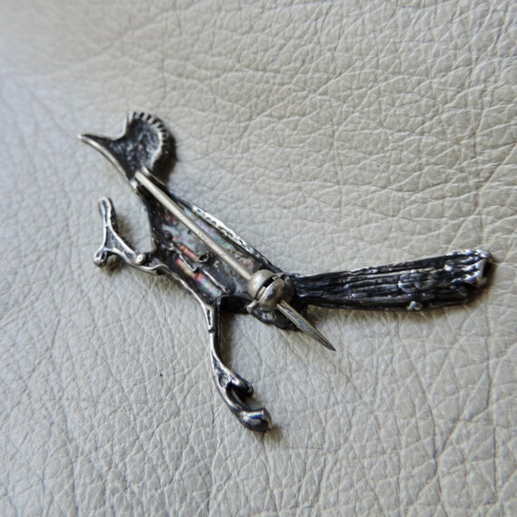 vintage road runner pin silver road runner southweste… - Gem
