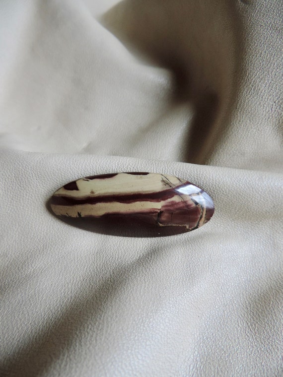 antique stone pin antique pin polished stone brooch a… - Gem