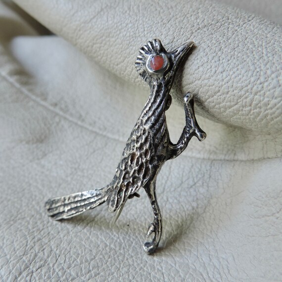 vintage road runner pin silver road runner southweste… - Gem
