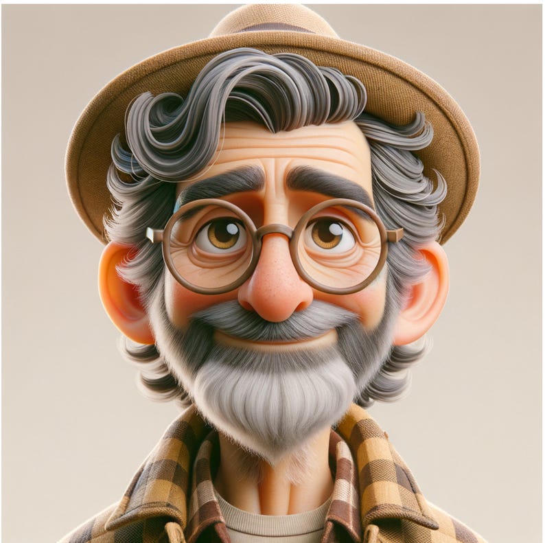 Funny Digital Download, 9 Grumpy Old Man Clipart JPG, Elderly Clipart ...
