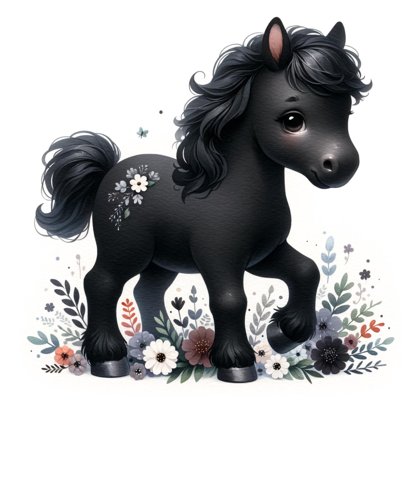 Cute Horse Clipart, 10 Pony High Quality Jpgs, Nursery Printable ...