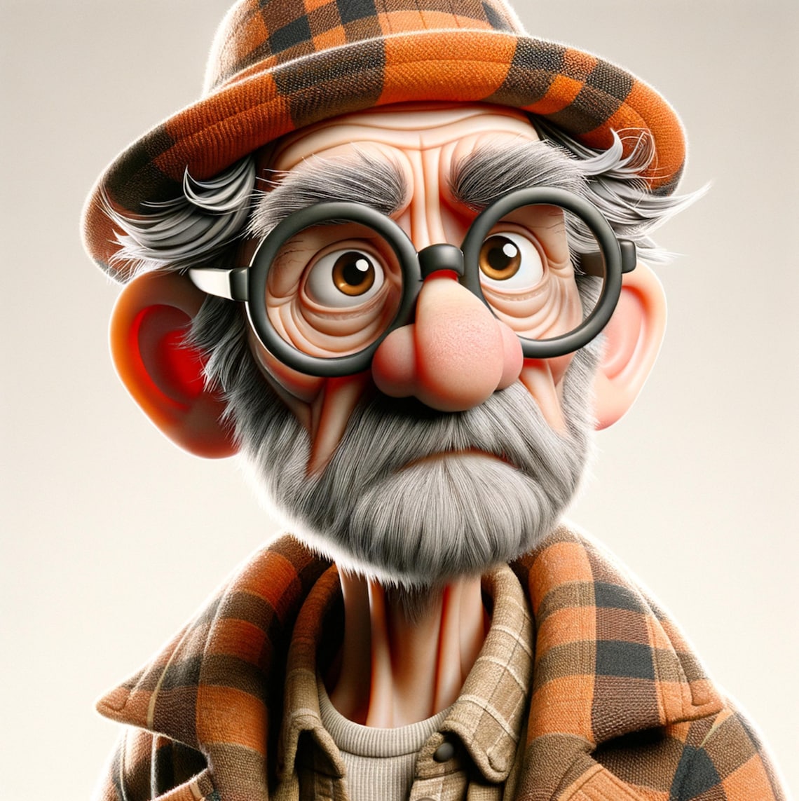 Funny Digital Download, 9 Grumpy Old Man Clipart JPG, Elderly Clipart ...