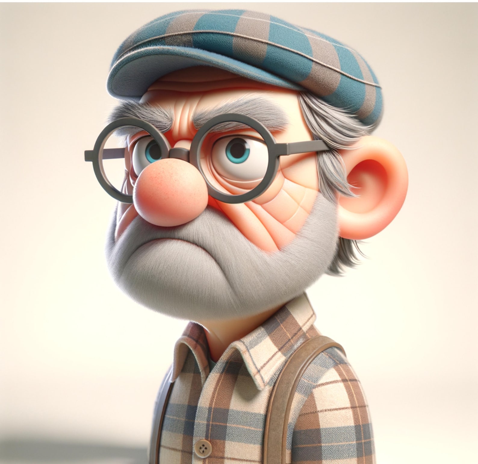 Funny Digital Download, 9 Grumpy Old Man Clipart JPG, Elderly Clipart ...