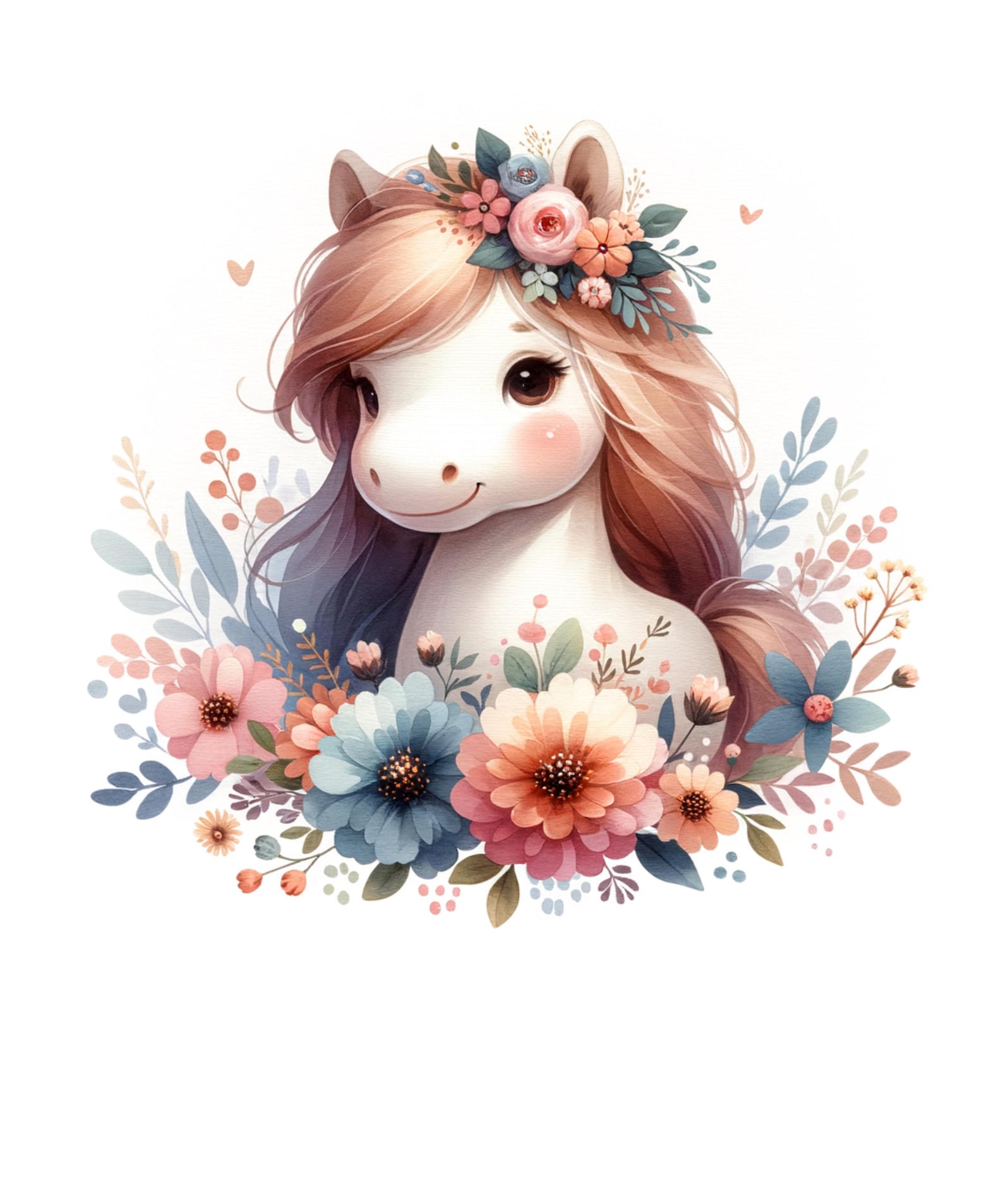 Cute Horse Clipart, 10 Pony High Quality Jpgs, Nursery Printable ...
