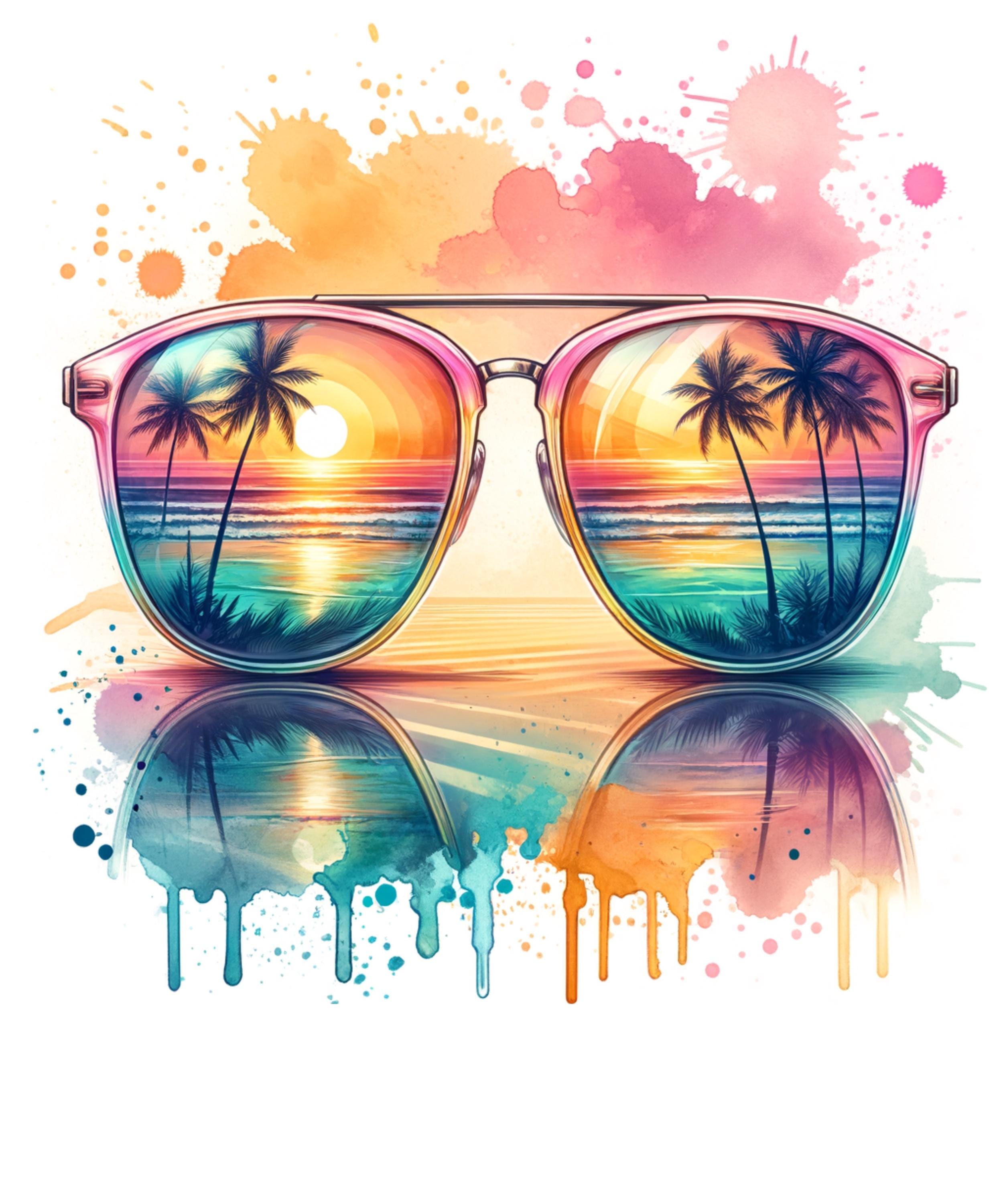 Summer Watercolor Clipart, 10 Beach Aesthetic High Quality JPG ...