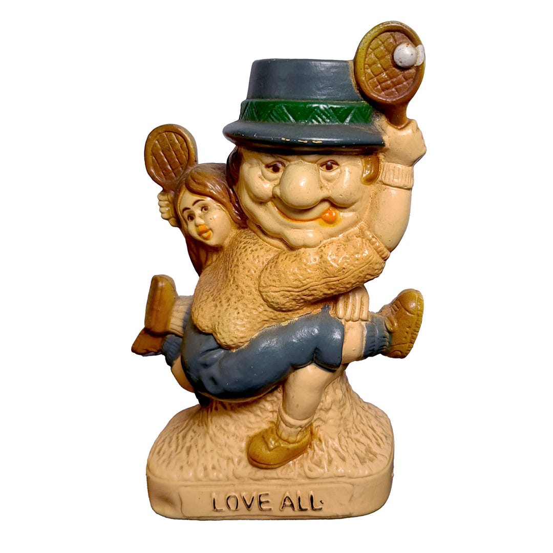 Vintage Albert Price "love All" Tennis Statue Bank - Etsy