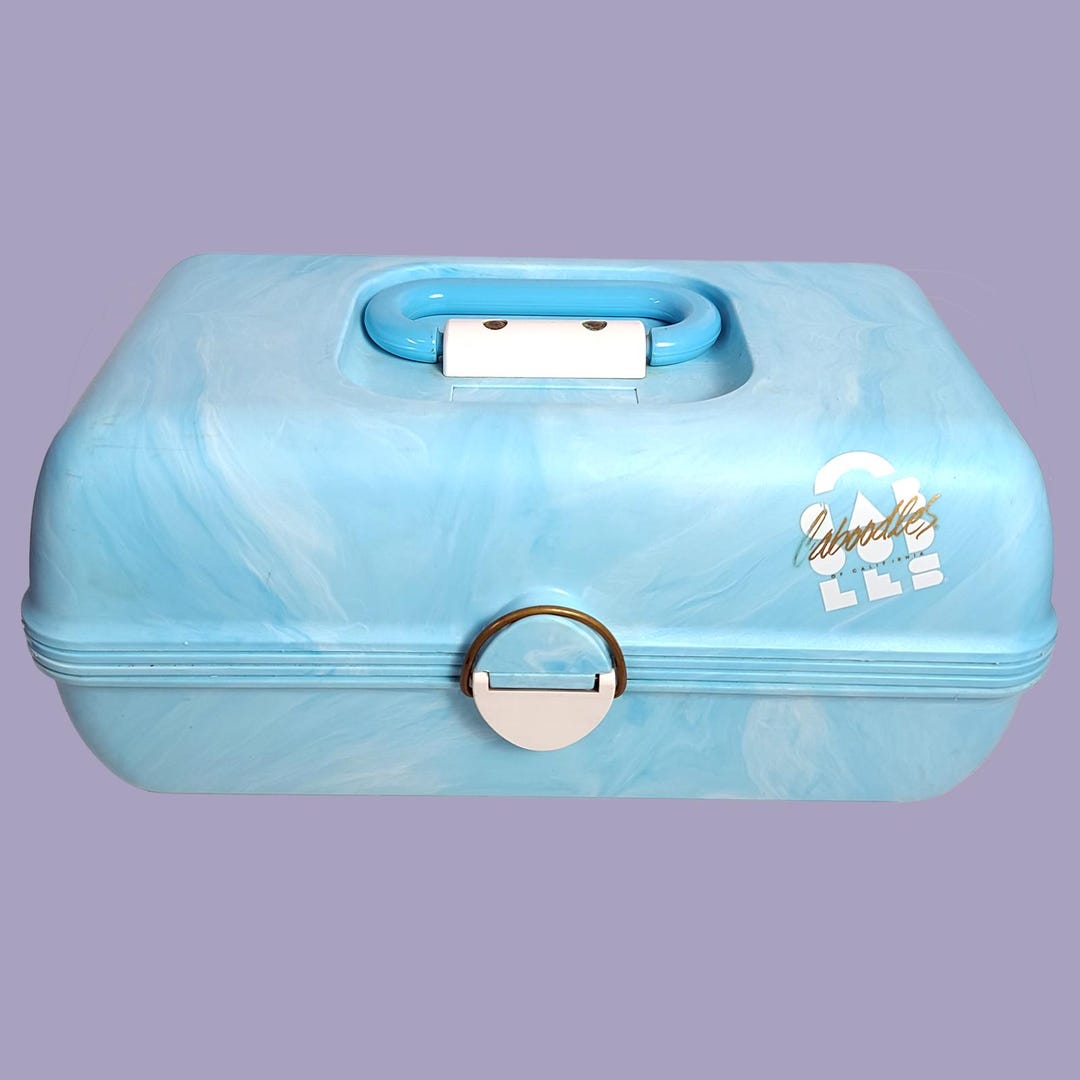 Vintage Cloud Caboodle, Blue Swirl & White - Etsy