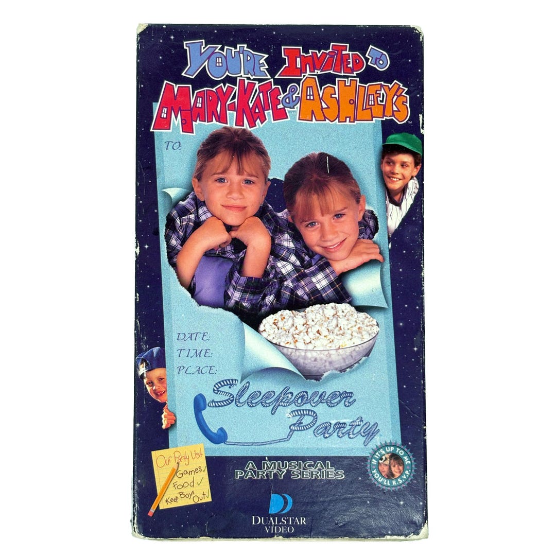 1995 Mary-kate & Ashley's Sleepover Party VHS - Etsy