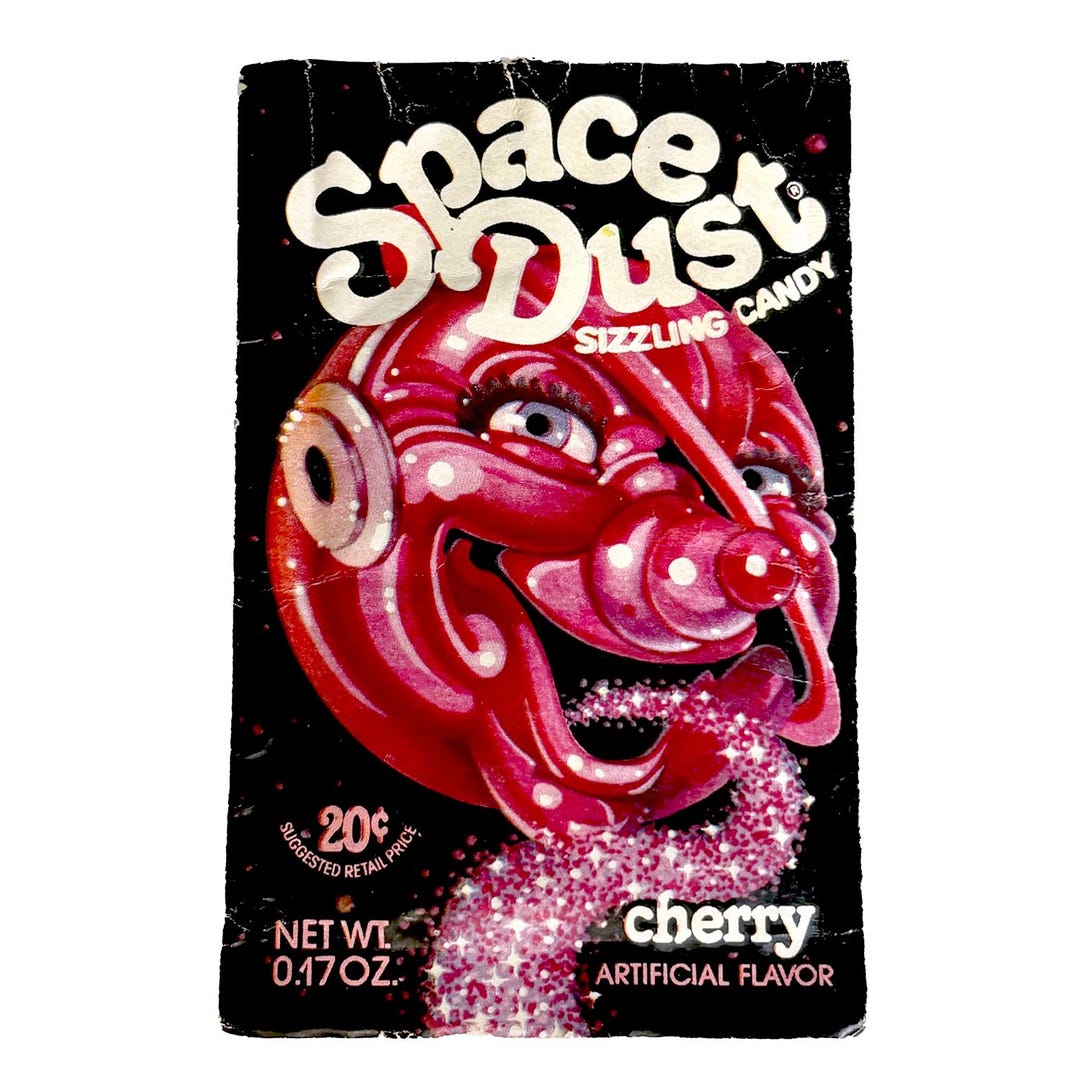 1970s Space Dust Sizzling Candy - Cosmic Cherry, Unopened 0.17oz Packet ...