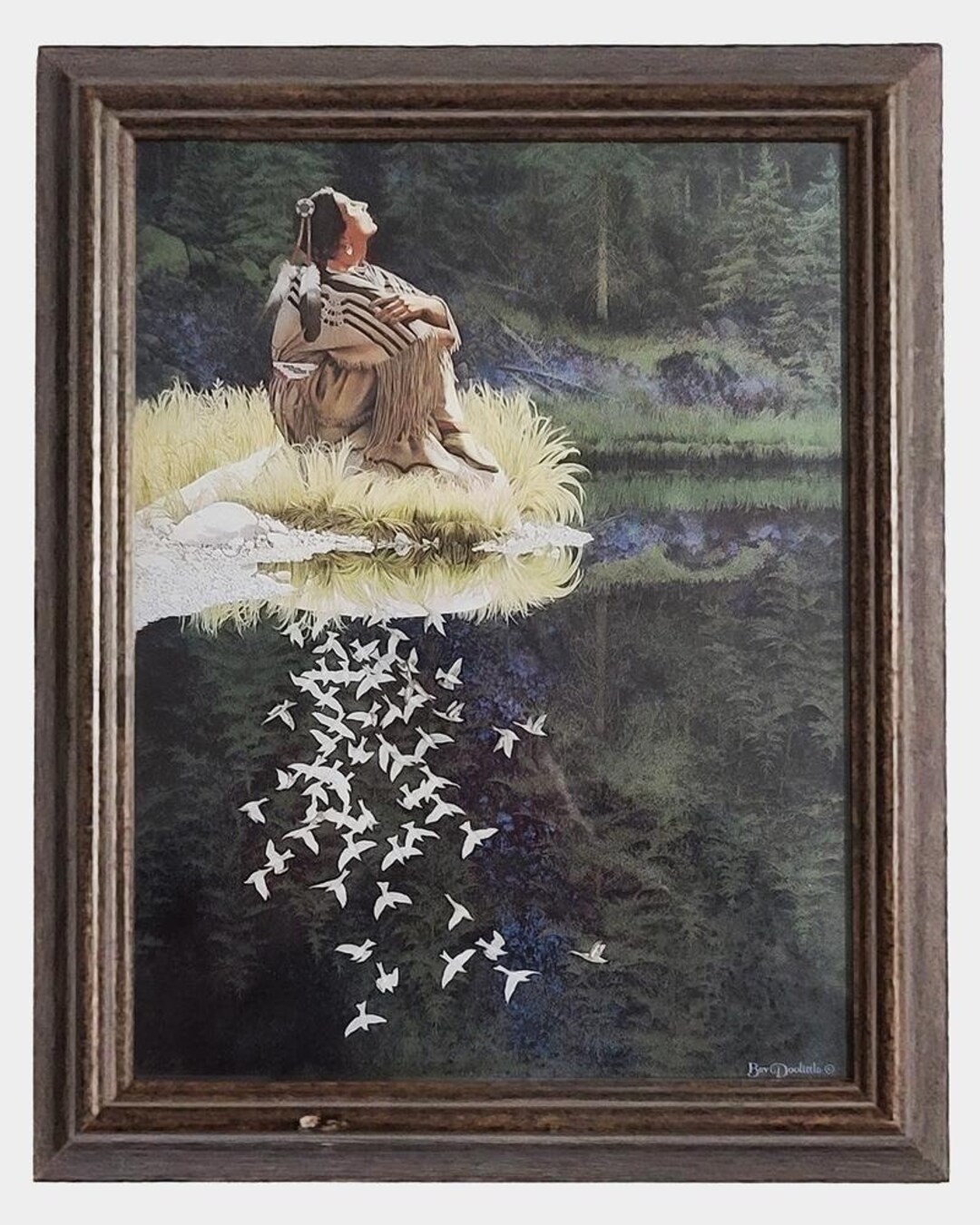 BEV DOOLITTLE Let My Spirit Soar Framed Print, 8x10 Native American ART ...