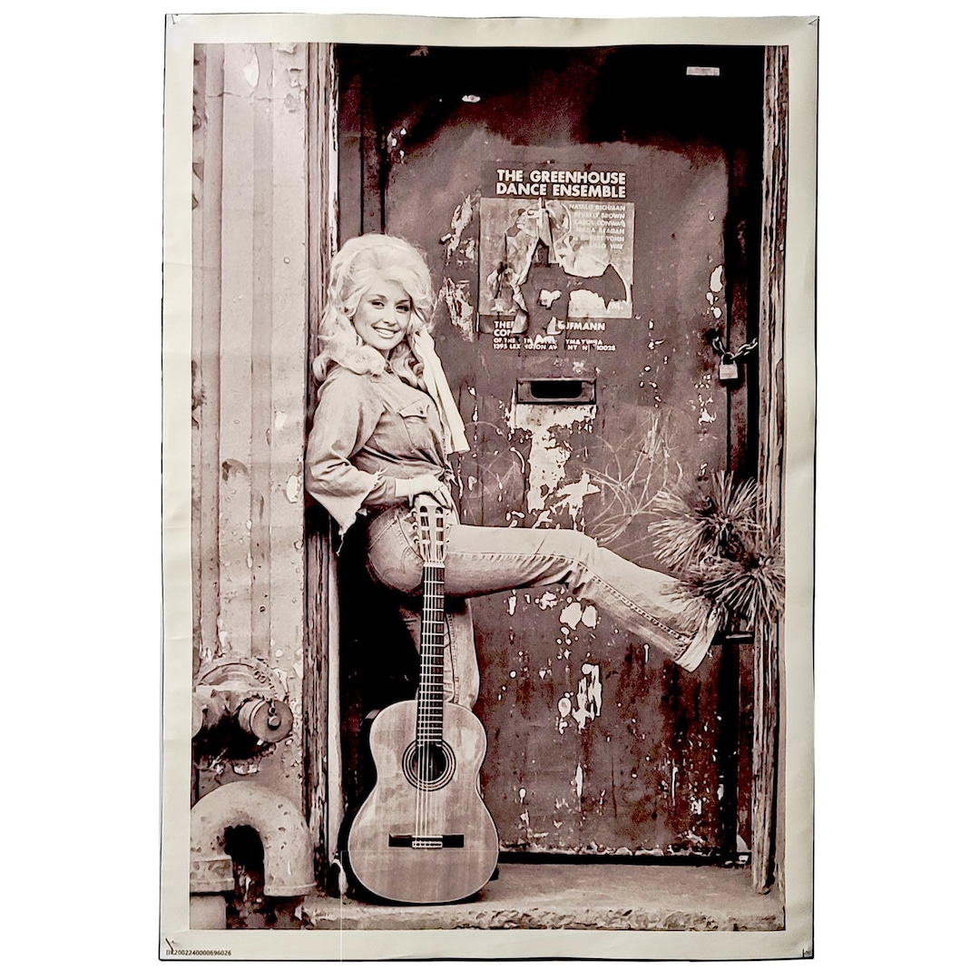 Vintage 1970s Dolly Parton David Gahr Photo Vinyl Banner - Etsy