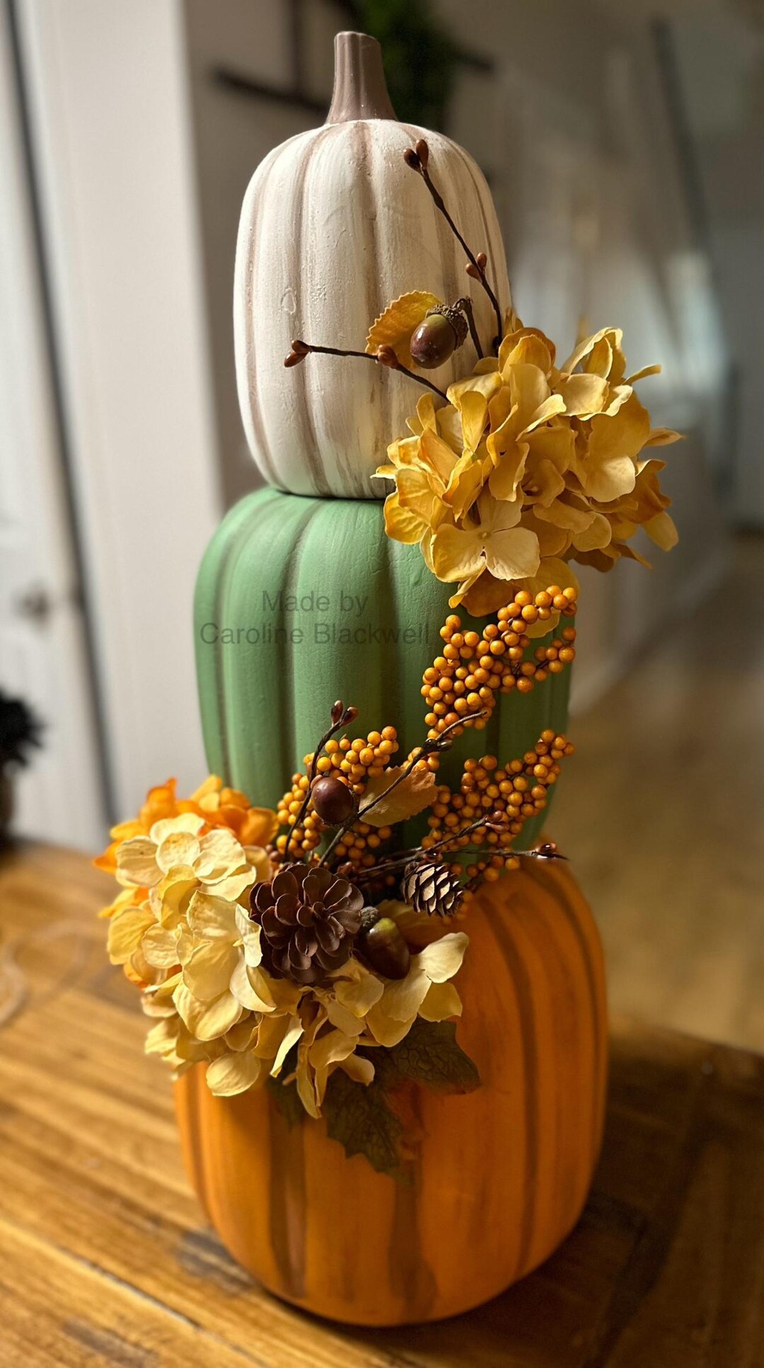 Fall Pumpkin Stack Decor - Etsy