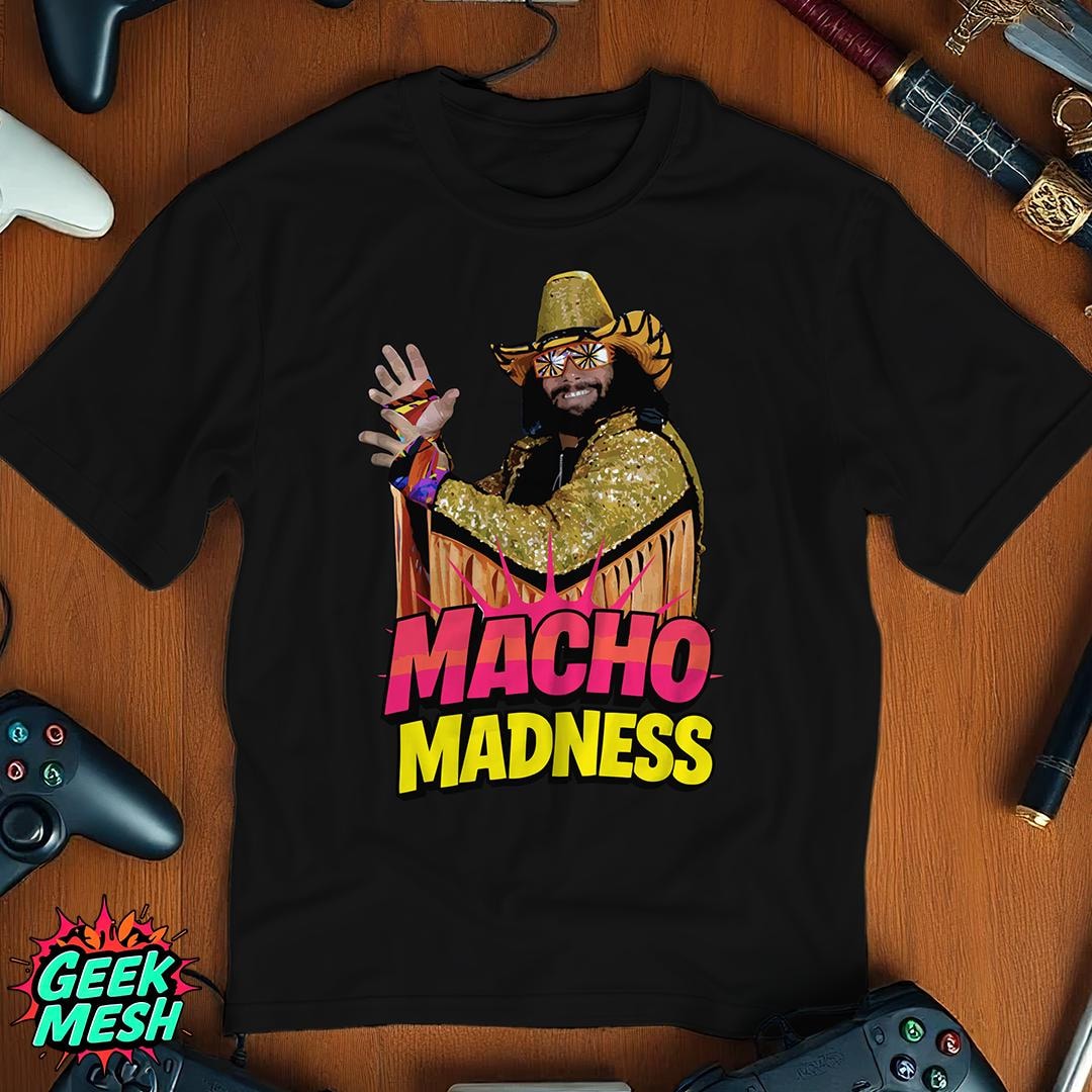 Macho Madness T-shirt, Retro Wrestling Inspired Tee, Macho Man Fan ...
