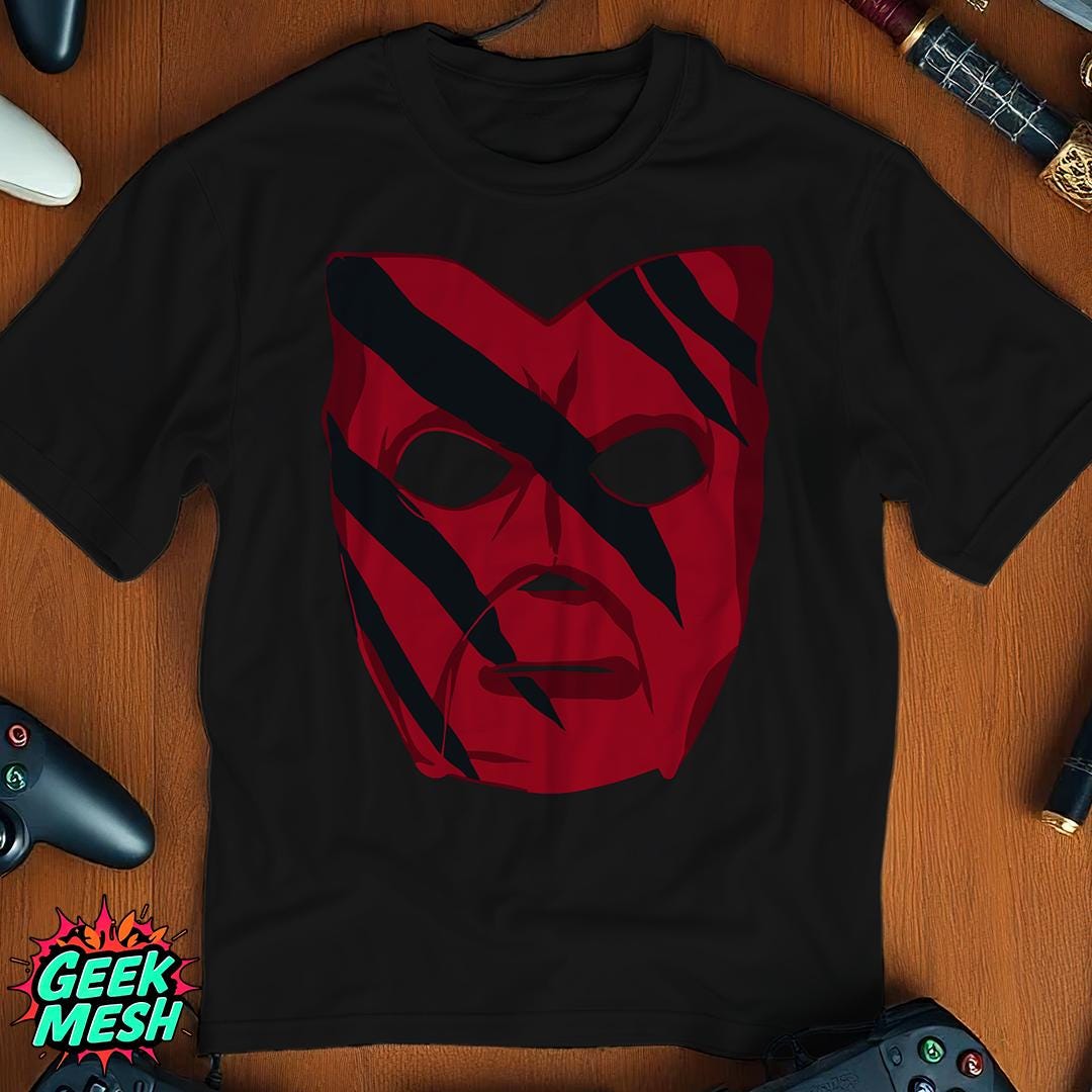 Classic Kane Mask T-shirt, Black Wrestling Fan Tee, Retro WWE Legend ...