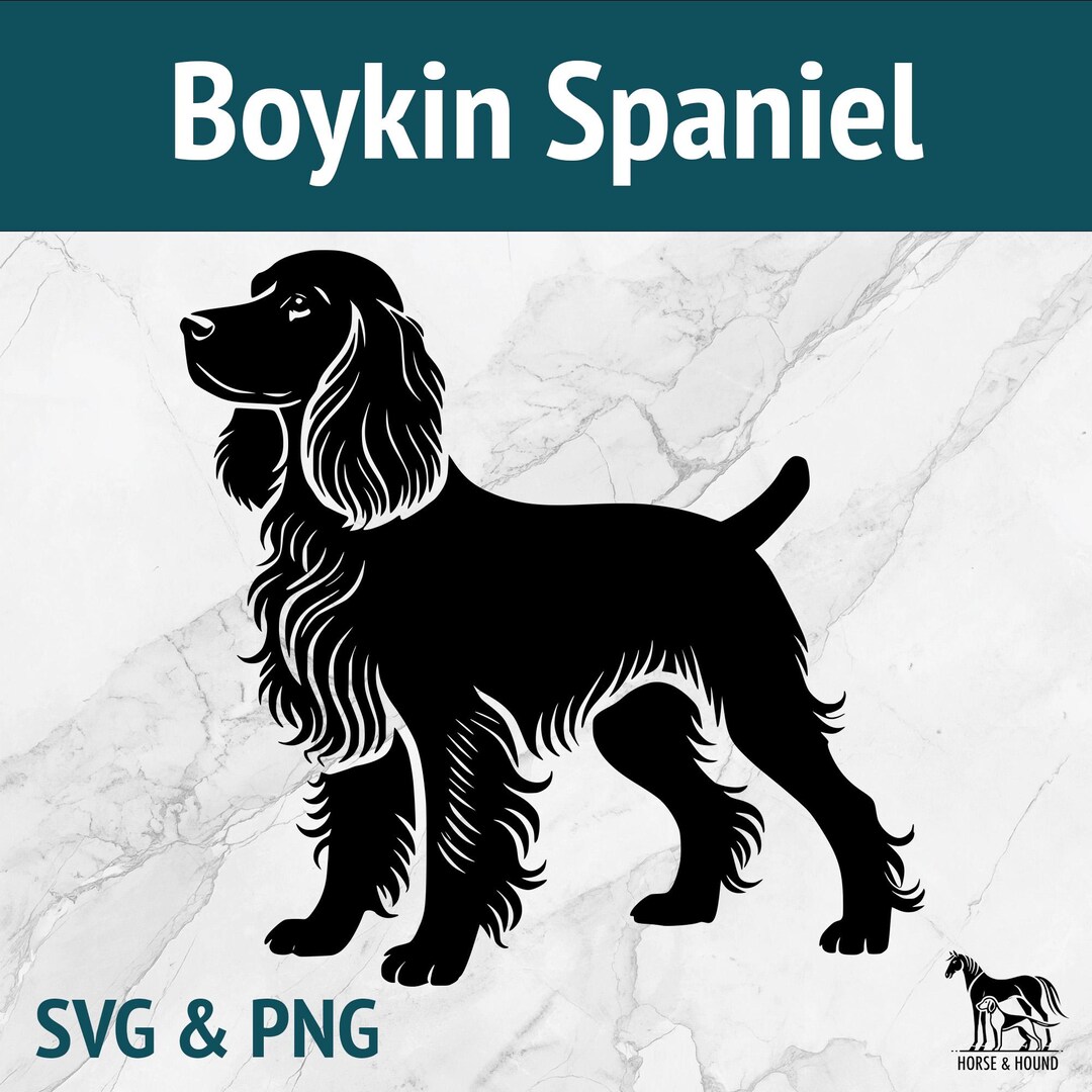 Boykin Spaniel SVG - Dog Breeds Silhouette PNG Vector Clipart - Laser ...