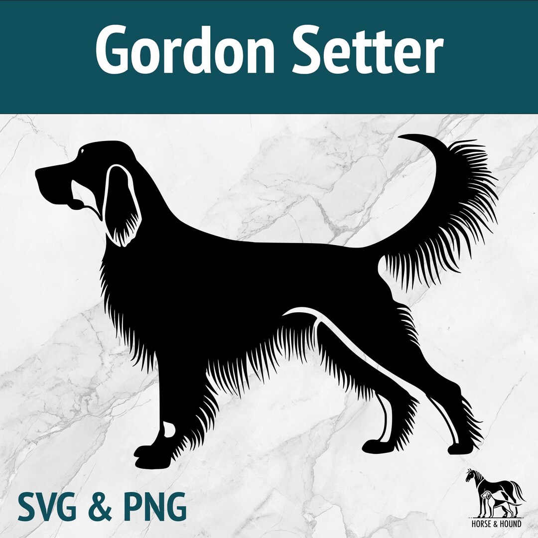 Gordon Setter SVG - Dog Breeds Silhouette - Laser Cut File Bundle - PNG ...