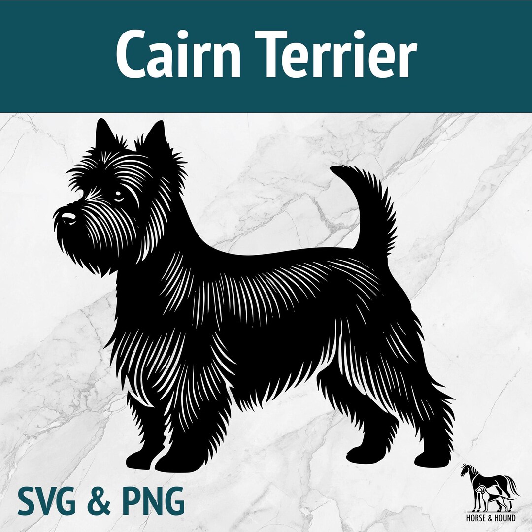 Cairn Terrier SVG - Dog Breeds Silhouette PNG Vector Clipart - Laser ...