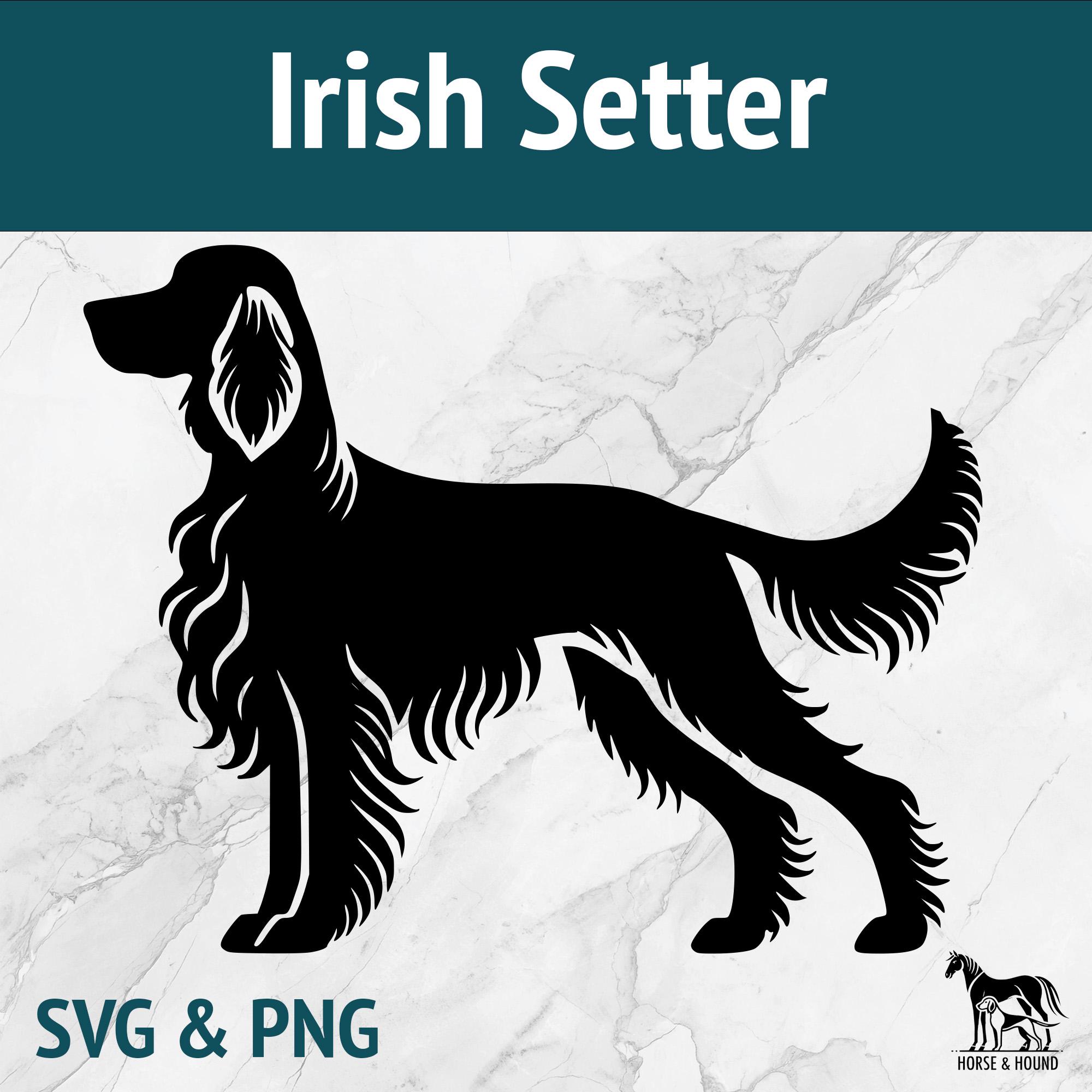 Irish Setter SVG - Dog Breeds Silhouette - Laser Cut File Bundle - PNG ...
