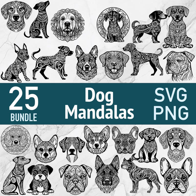 Animal Mandala Svg - Etsy