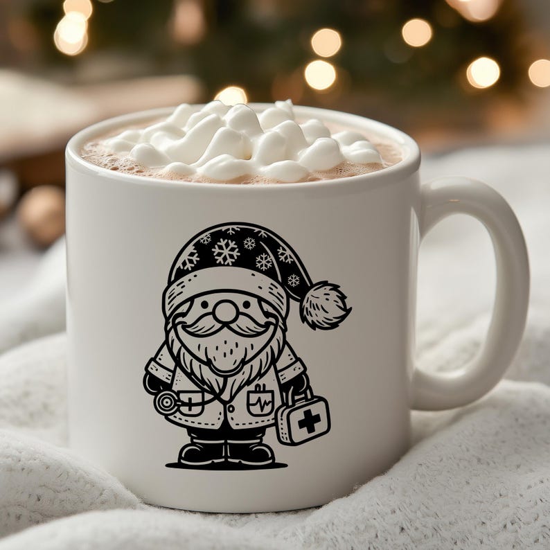 Christmas Gnome SVG: 25 Holiday Designs for Cricut, Glowforge (digital ...