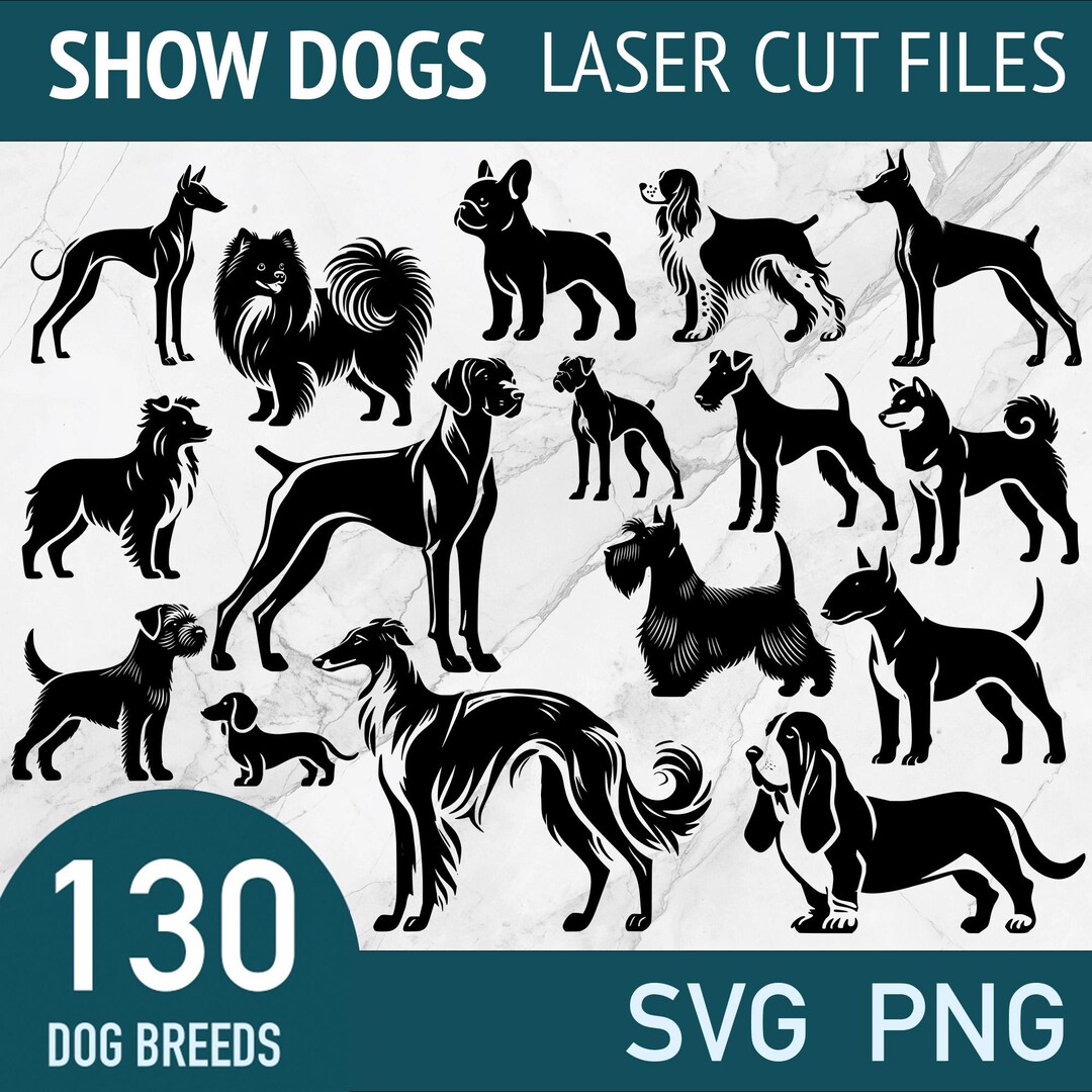 Dog Breeds SVG - SVG for Dog Breeds Mega Bundle - Laser Cut Files ...