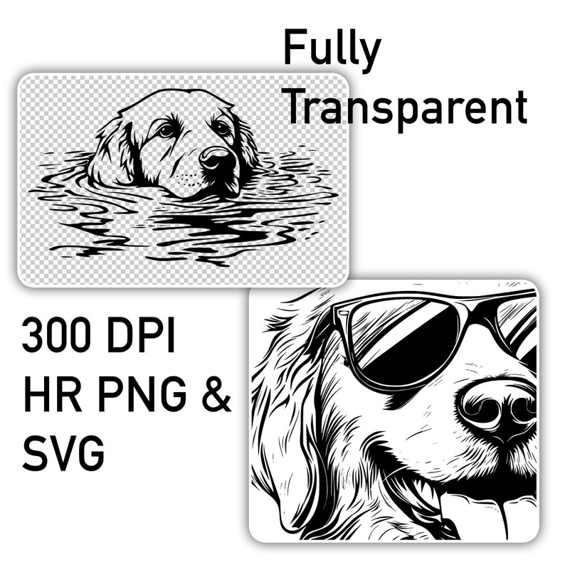Golden Retriever SVG Bundle: 25 Puppy Designs (PNG, Vector) - Etsy