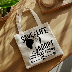 Save a Cat SVG, Adopt Cat Rescue PNG Vector Clipart, Shelter Kitten ...
