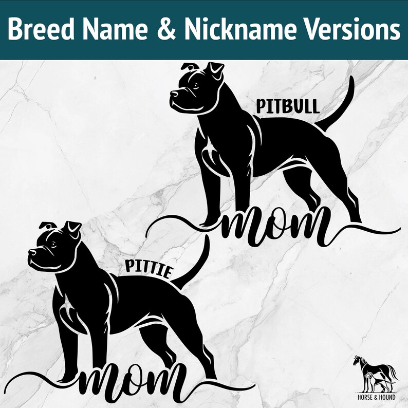 Pitbull Mom SVG - Dog Mom SVG - Pittie Dad - PNG Clipart - Pet Parent ...