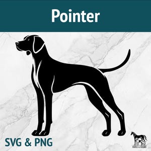 Pointer SVG - Dog Breeds SVG - Silhouette PNG Vector Clipart - Laser ...