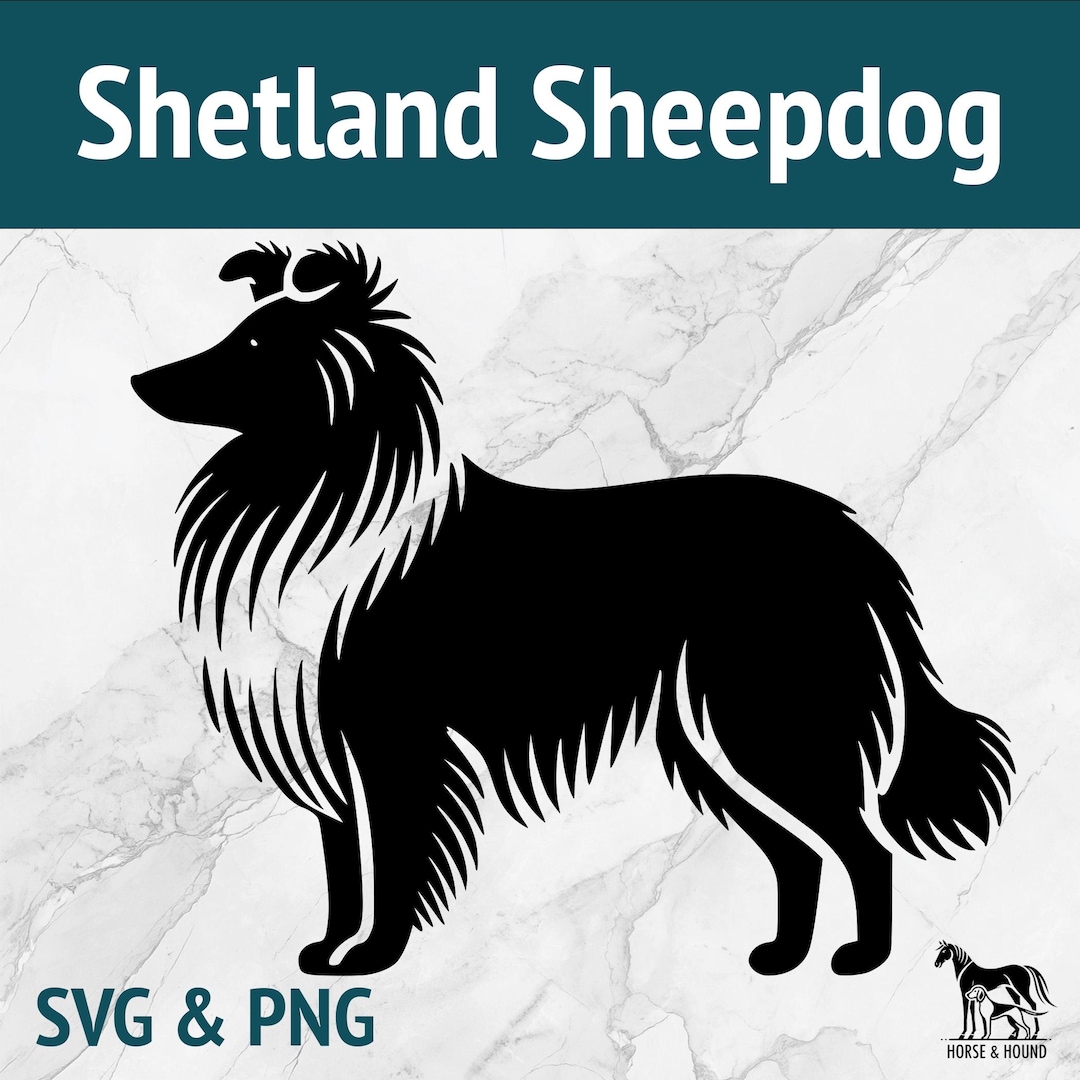 Shetland Sheepdog SVG - Dog Breeds SVG - Sheltie Silhouette PNG Vector ...