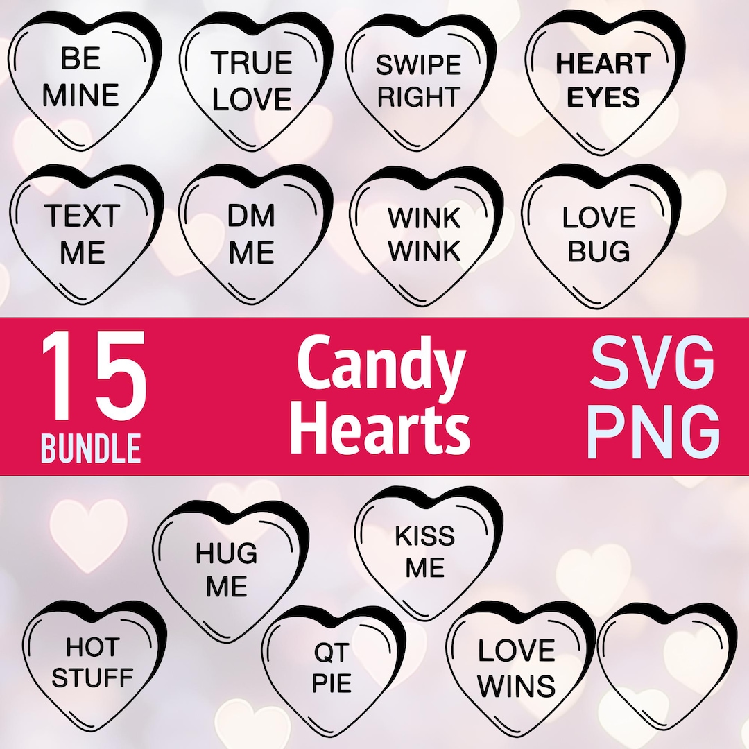Valentines Be Mine Candy Heart SVG - Valentines Day SVG - Laser Cut ...
