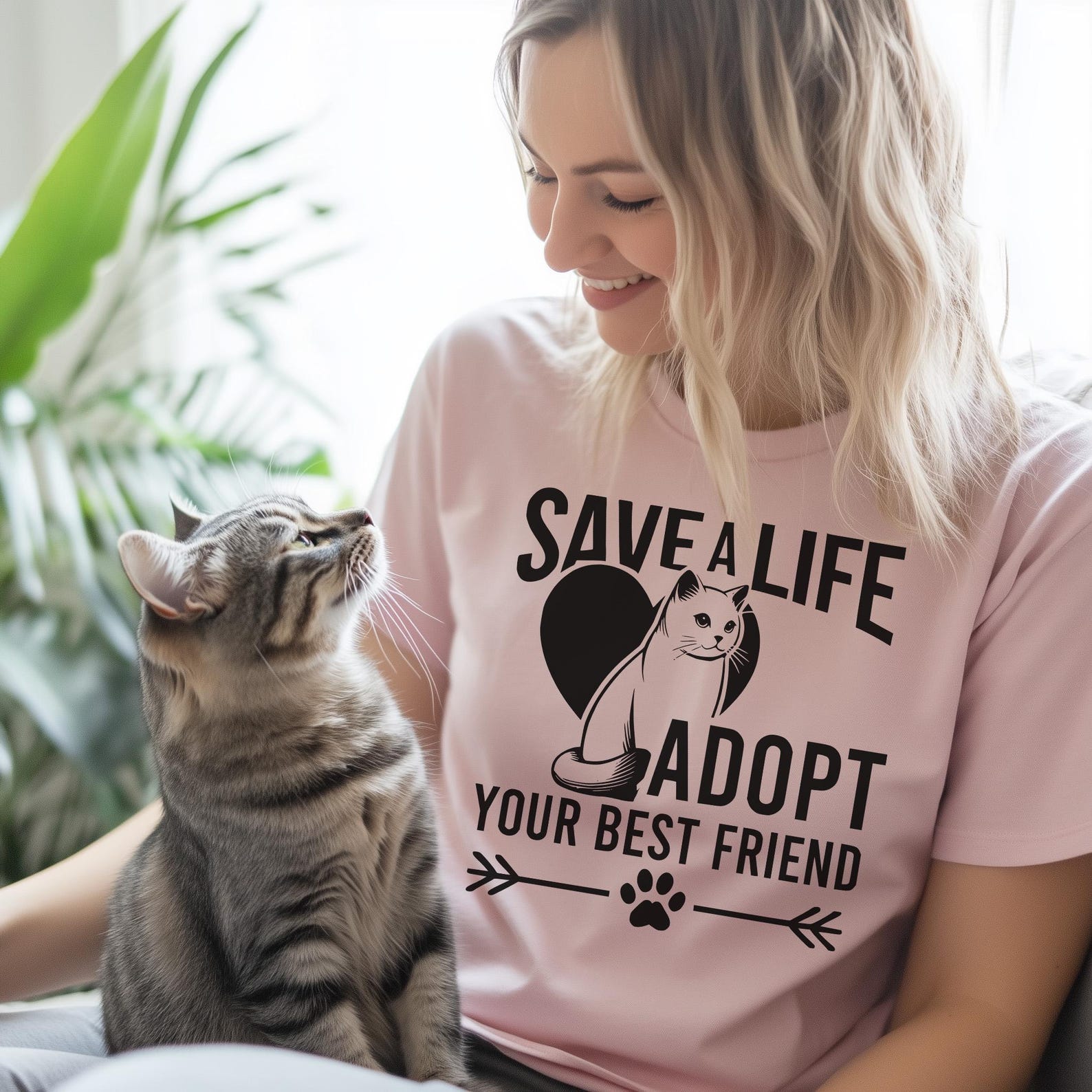 Save a Cat SVG, Adopt Cat Rescue PNG Vector Clipart, Shelter Kitten ...