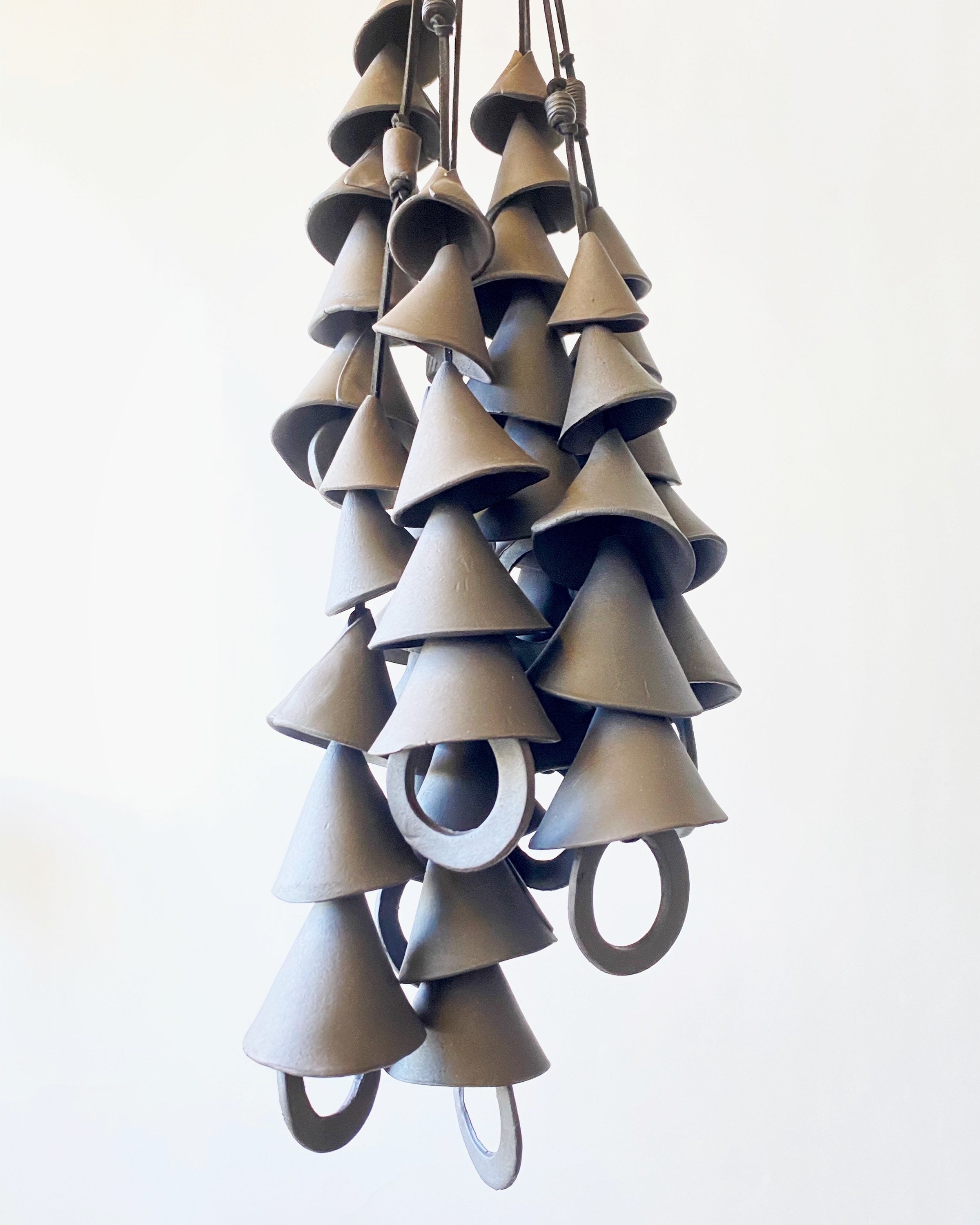One Small Black Clay Ceramic Wind Chime wrap Wind - Etsy Australia