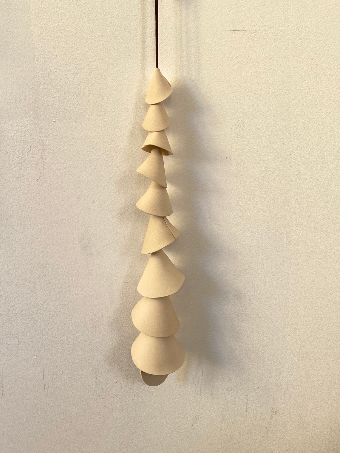 7 Tier -one Medium off White Clay- Ceramic Wind Chime -wind Chime-patio ...