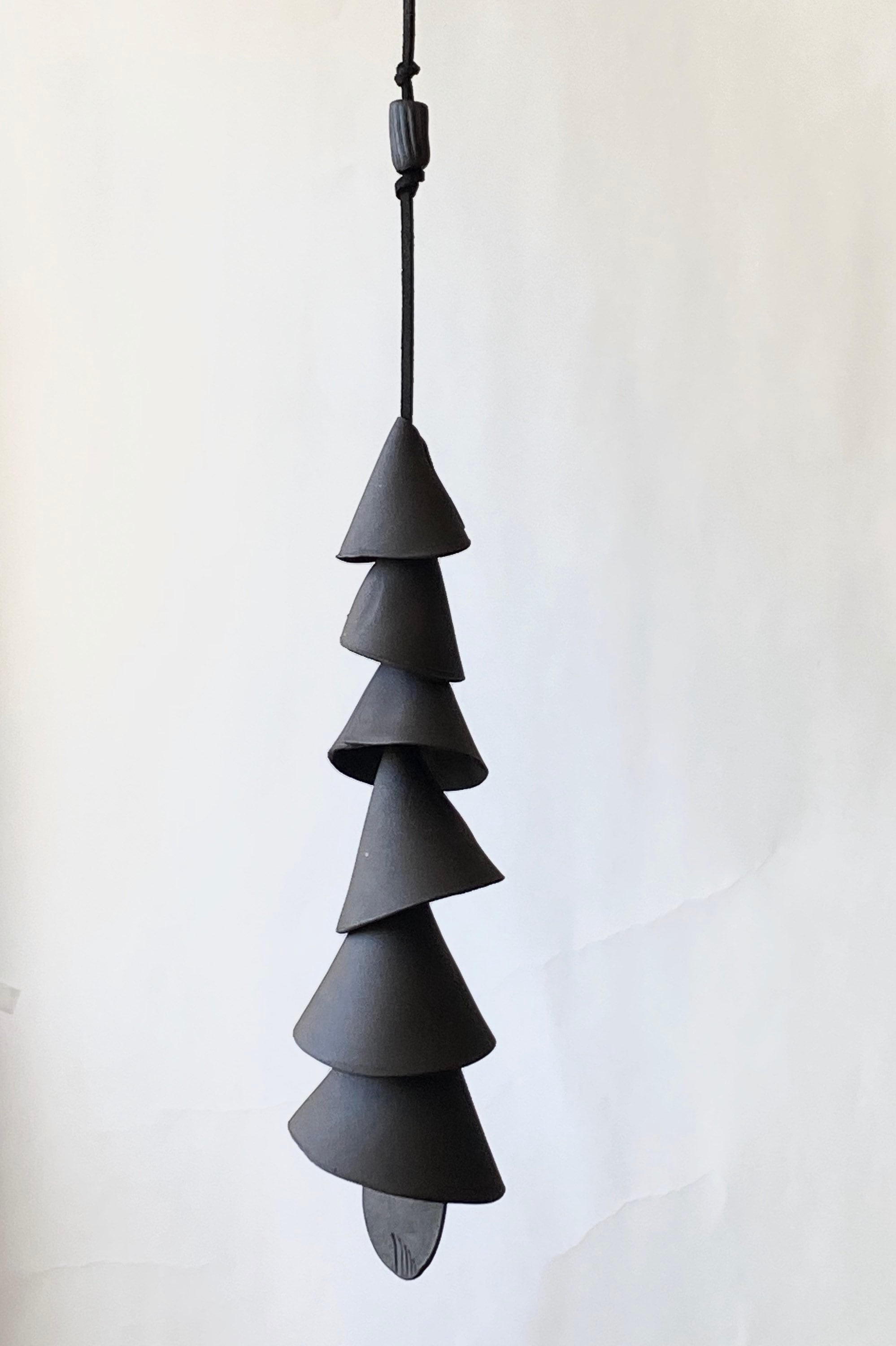 One Small Black Clay Ceramic Wind Chime wrap Wind - Etsy Australia